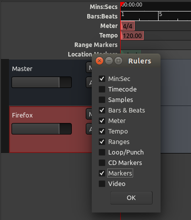 Setting Up the Meter – Ardour 4