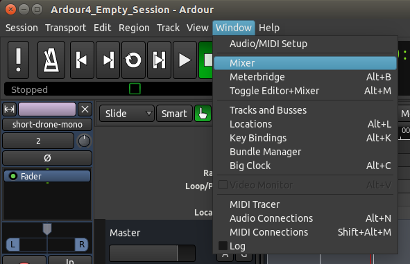 An Overview of the Interface – Ardour 4